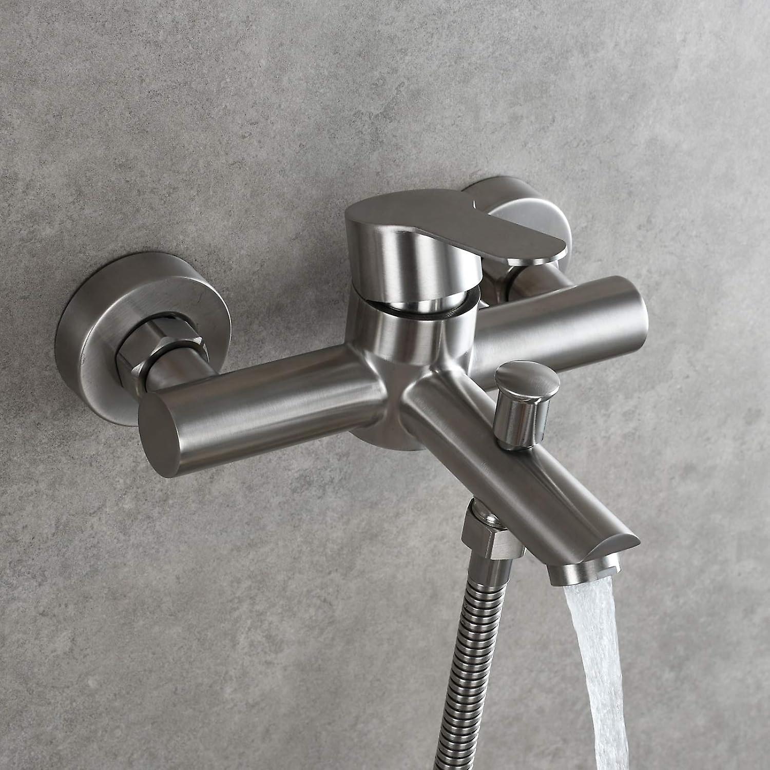 grid cool SUS 304 Stainless Steel Wall Mounted Shower Faucet | Fruugo UK