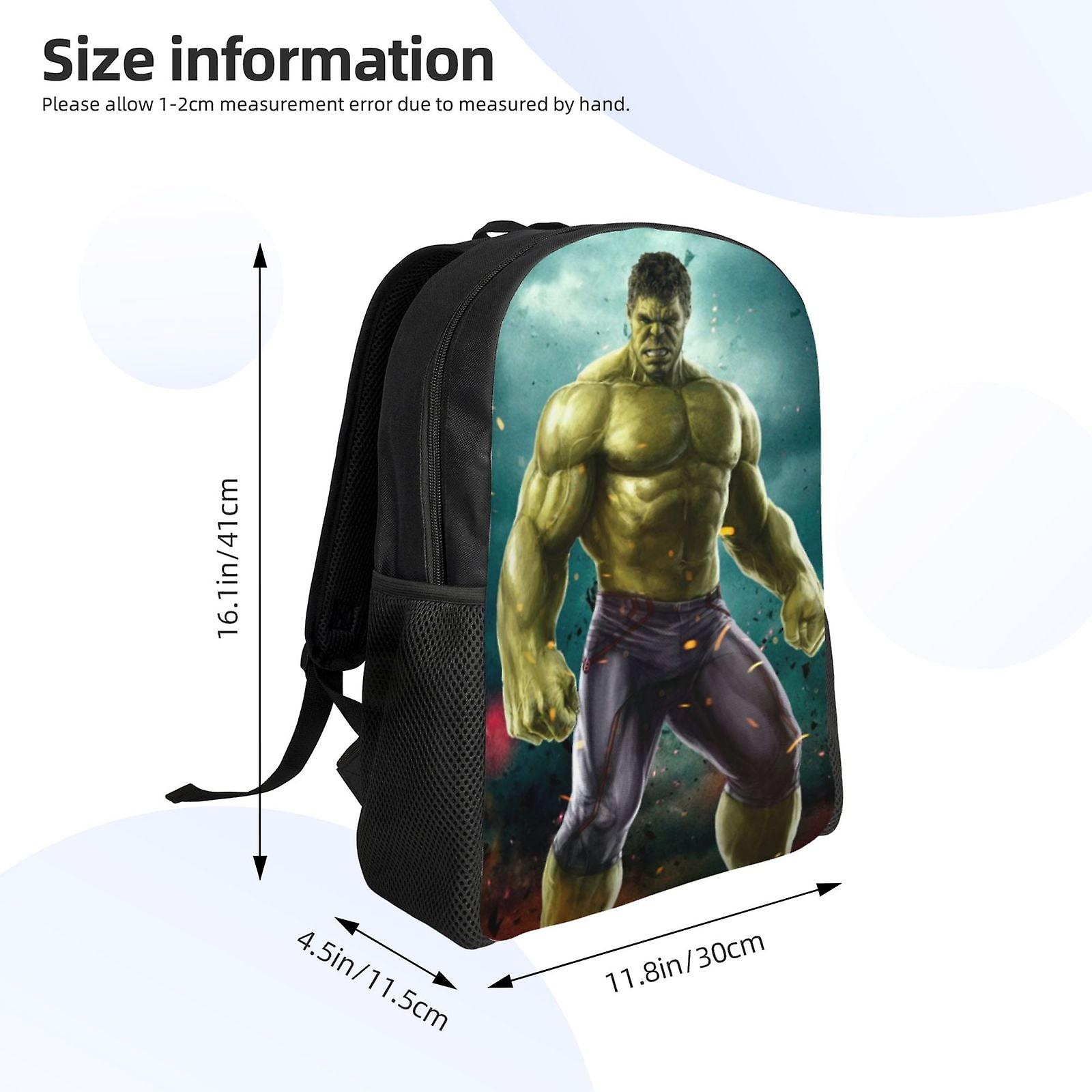 Hulk Kid Backpack School Bag Elementary Students Bookbags for Teens ...