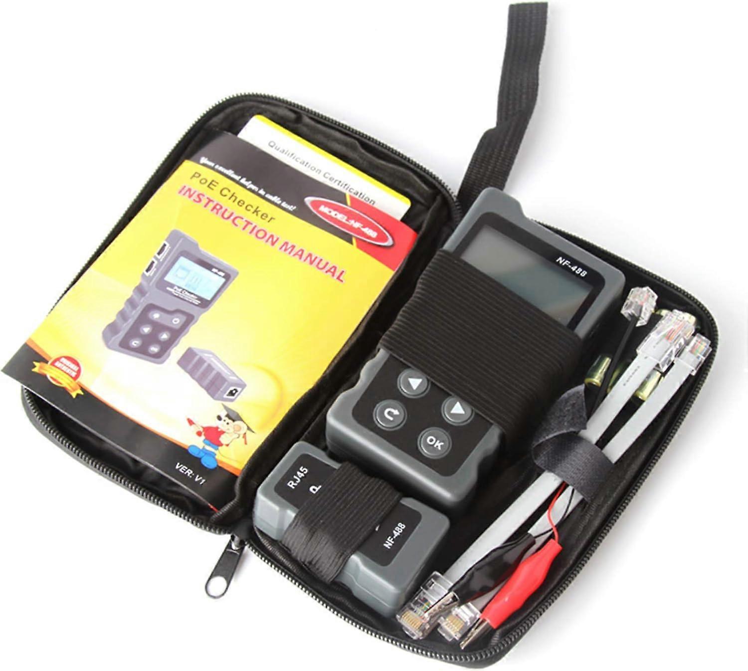 Cable tester Hancaner meter Network cable tester RJ45 patch cable ...