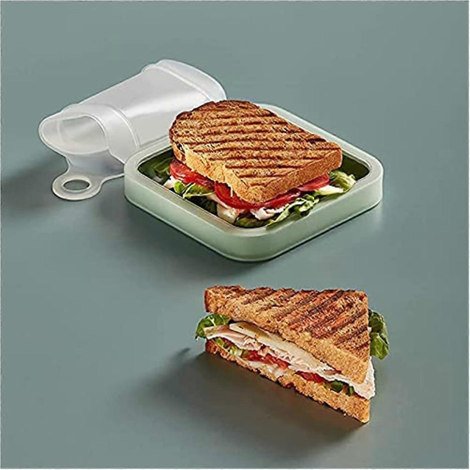 Toast Container Sandwich Case Toast Case Silicone Lunch Box,Leakproof ...