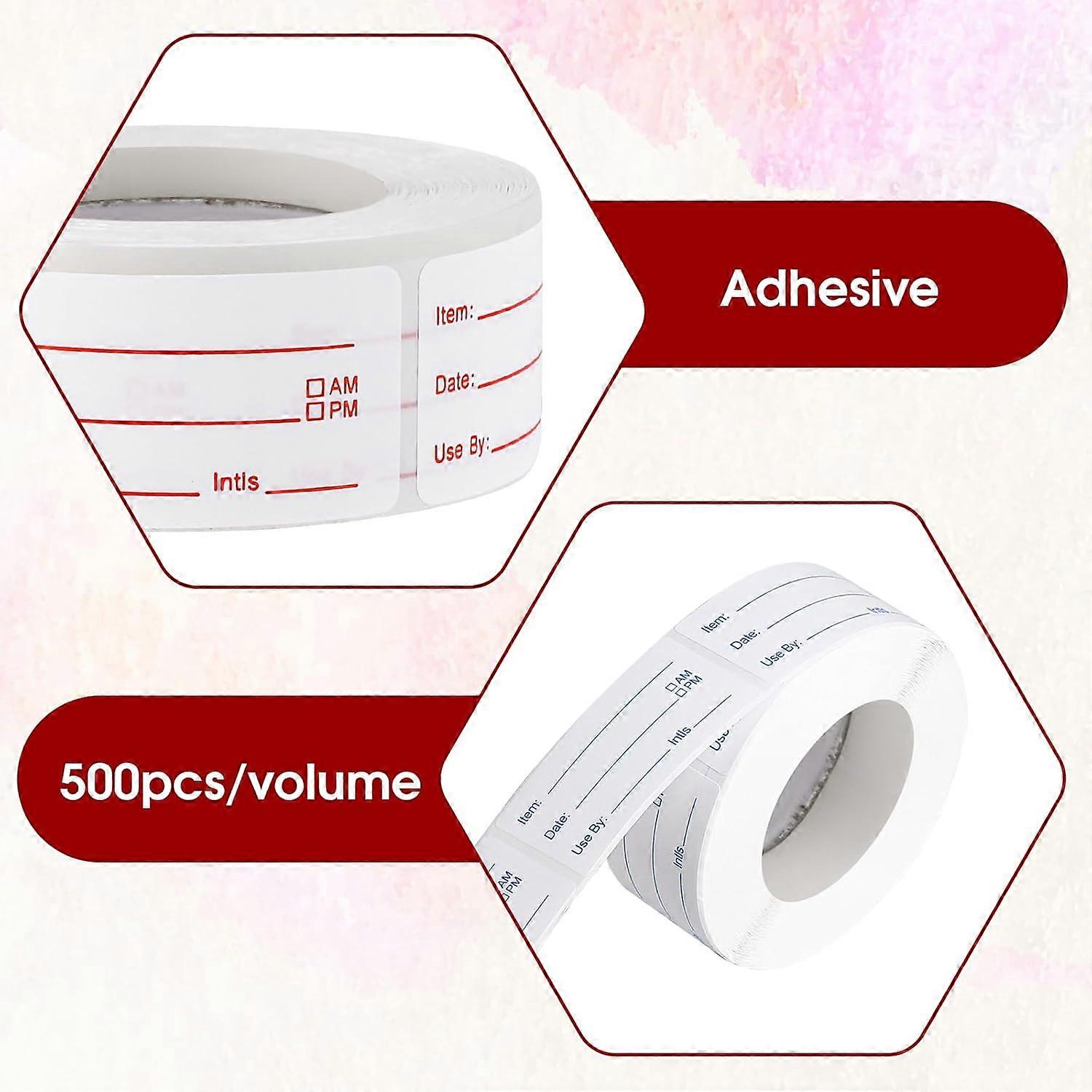 2 Roll Date Stickers Food Date Labels Stickers Freezer Labels Date ...