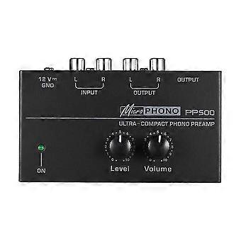 Ultra-Compact Phono Preamp PP500 with Bass Treble Balance Volume Adjustment Pre-Amp Turntable ...
