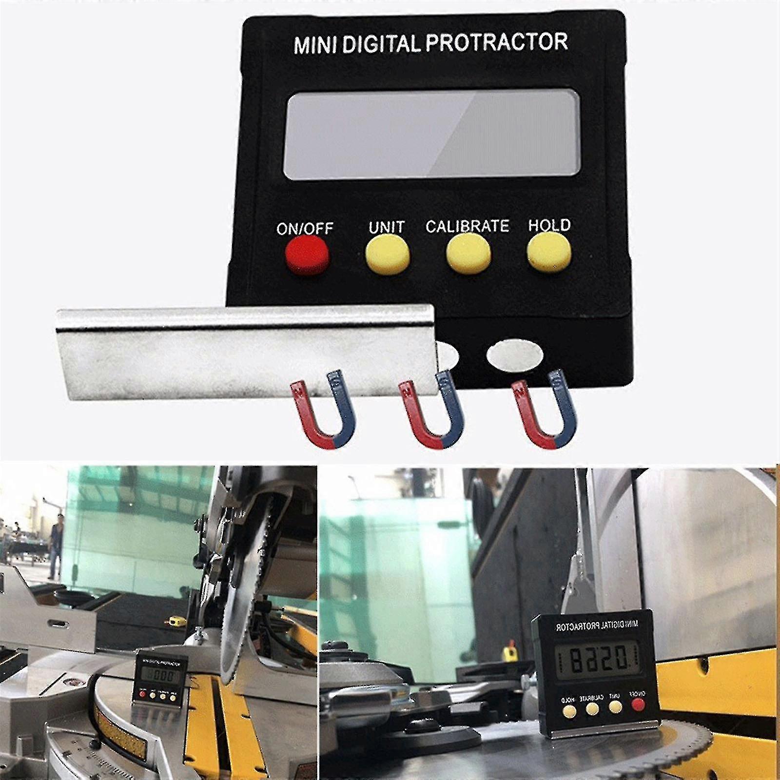 360 Degree Mini Digital Protractor Inclinometer Electronic Level Box ...