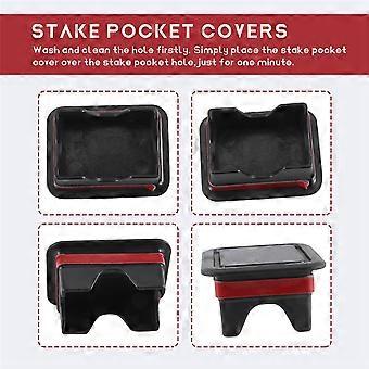 For Ram 1500 Stake Pocket Covers, Rear Truck Bed Rail Stake Pocket ...