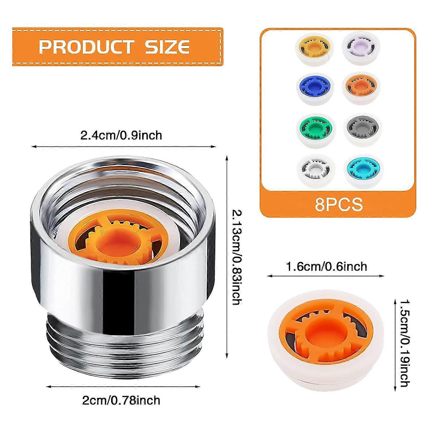 Set of 11 Shower Shower Flow Restrictor, Water Saving Insert, Flow ...