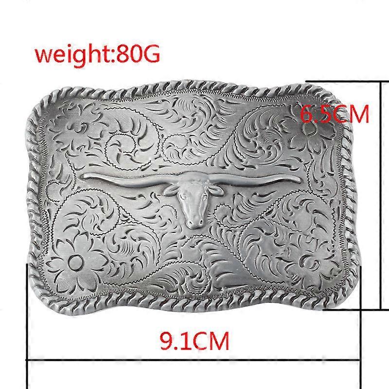 Stylish and simple Bull head pattern belt buckle | Fruugo UK