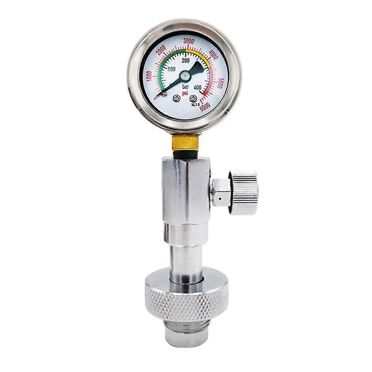 DIN Air Tank Pressure Checker with 400Bar Gauge Scba Tank Pressure ...