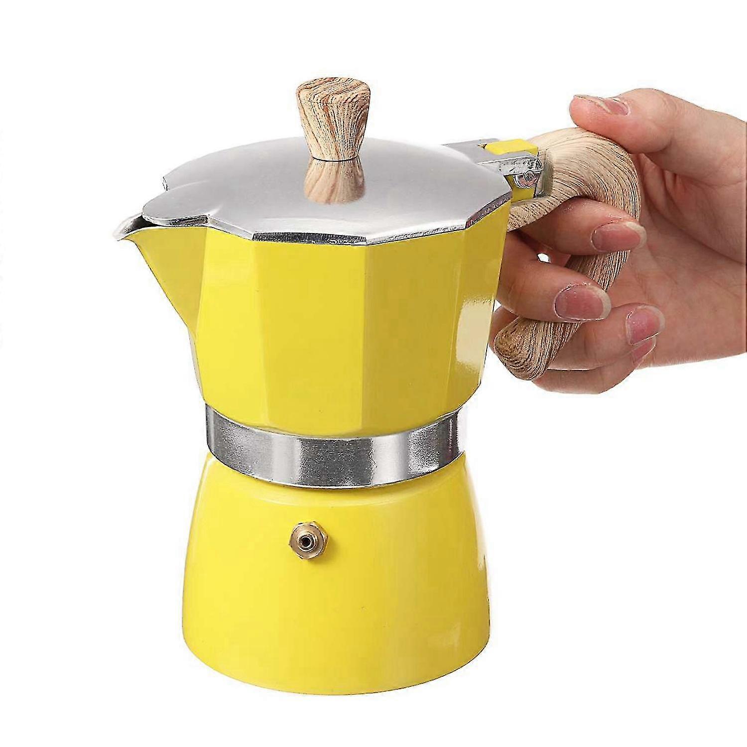 2pcs Aluminum Italian Moka Espresso Coffee Machine Filter Stove Pot 3 ...