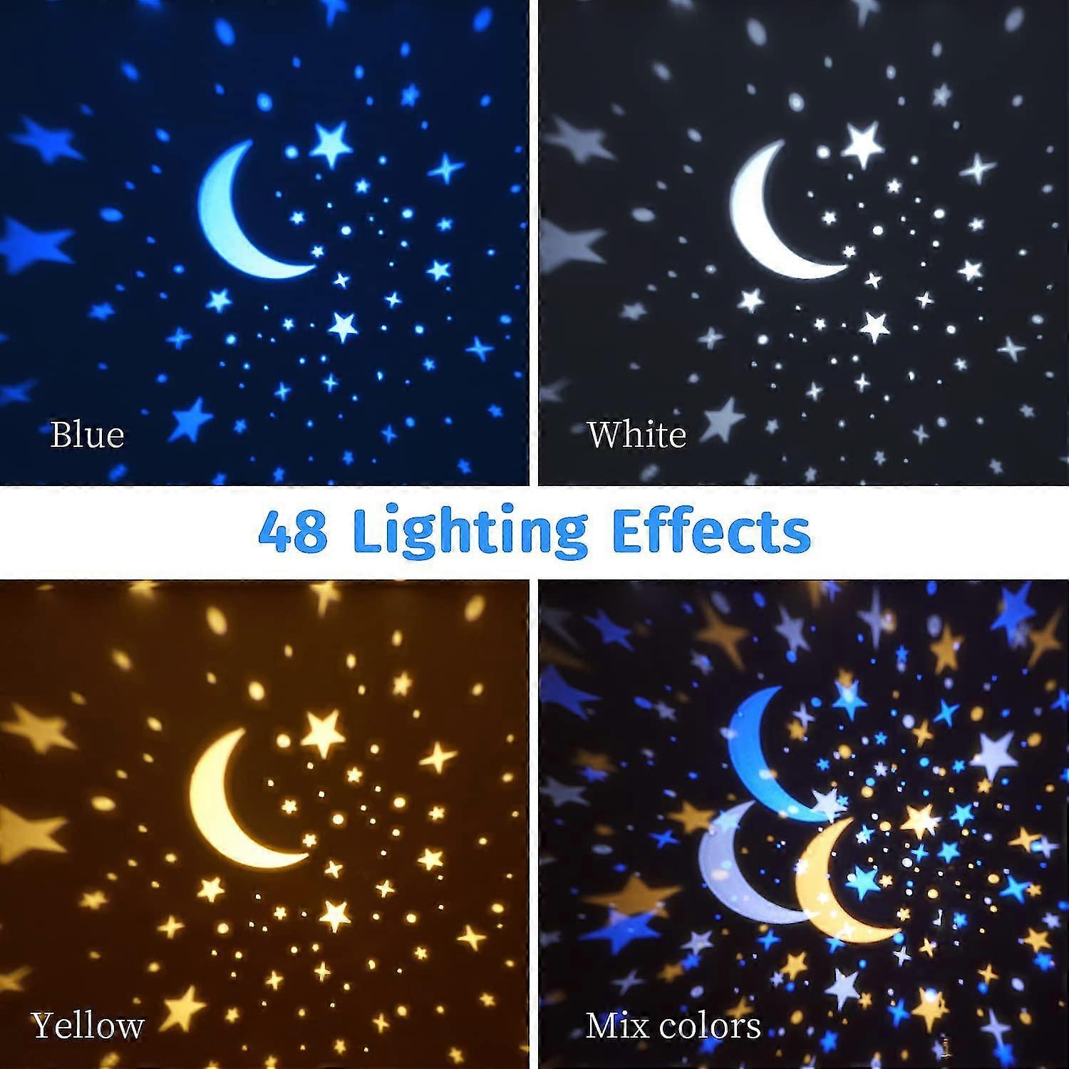 Starry Sky Projector Galaxy Night Lights Star Moon Projector Led ...