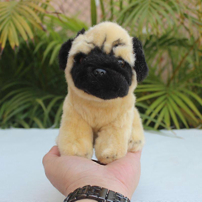 HaKeLai Realistic Pug Dog High Fidelity Cute Plushie Puggle Dogs Plush ...