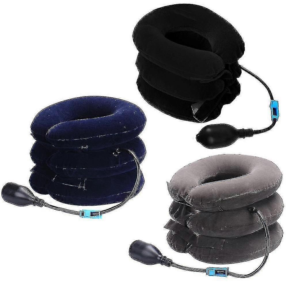 Cervical Neck Traction Device Inflatable Adjustable Neck Stretcher ...