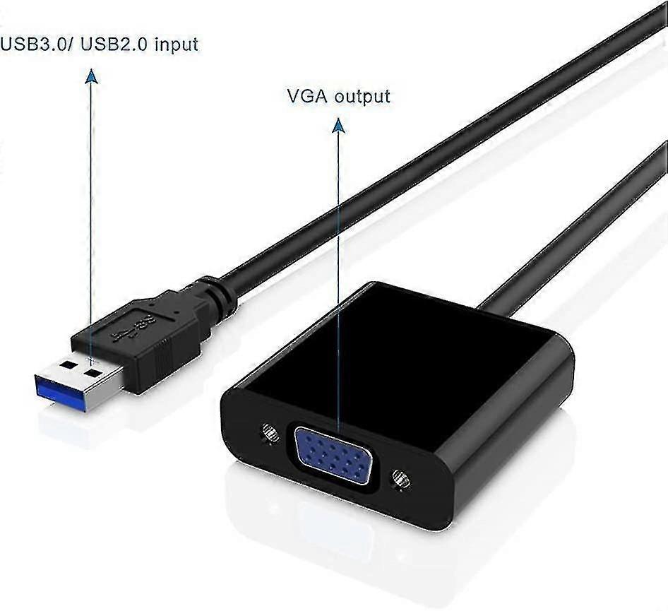 USB 3.0 to VGA Adapter Converter, 1080P USB to VGA Video Graphic Card ...