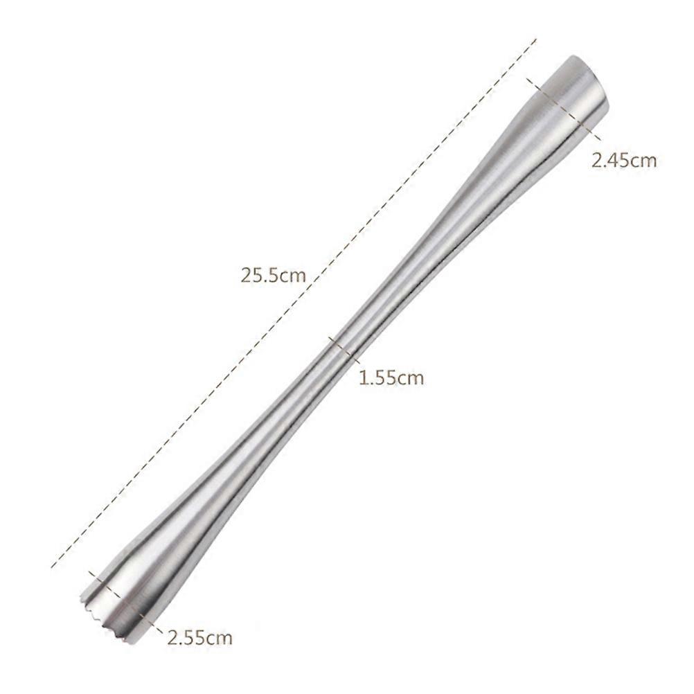 Stainless Steel Crushed Ice Muddler Long Handle Cocktail Mixer Muddler ...