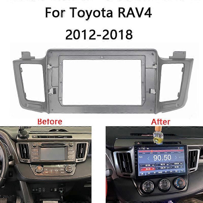 2 Din Android Head Unit Car Radio Frame Kit For TOYOTA RAV4 2013-2019 ...