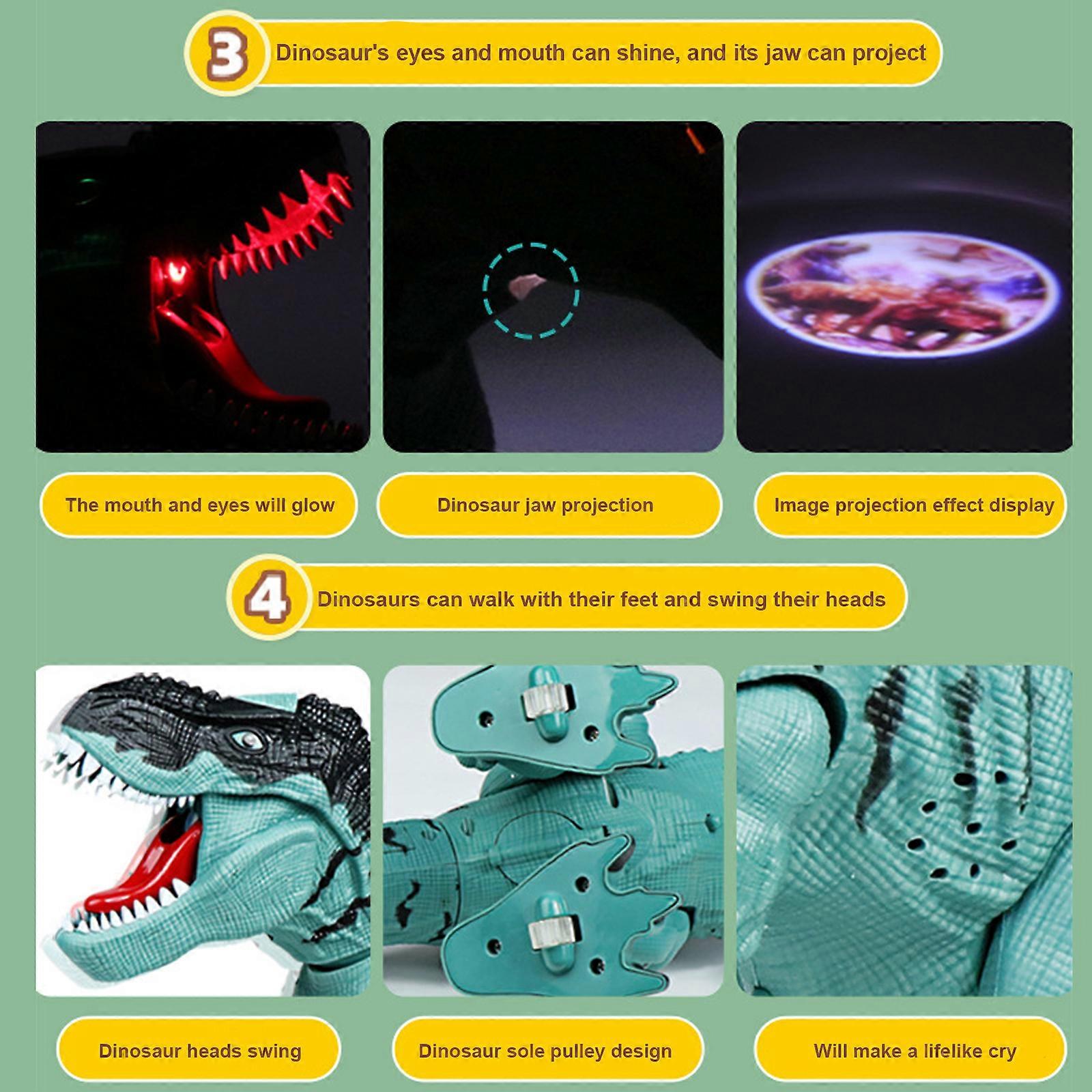 Simulated Animal T-Rex Toy Electric Can Lays Eggs Moves Head While ...