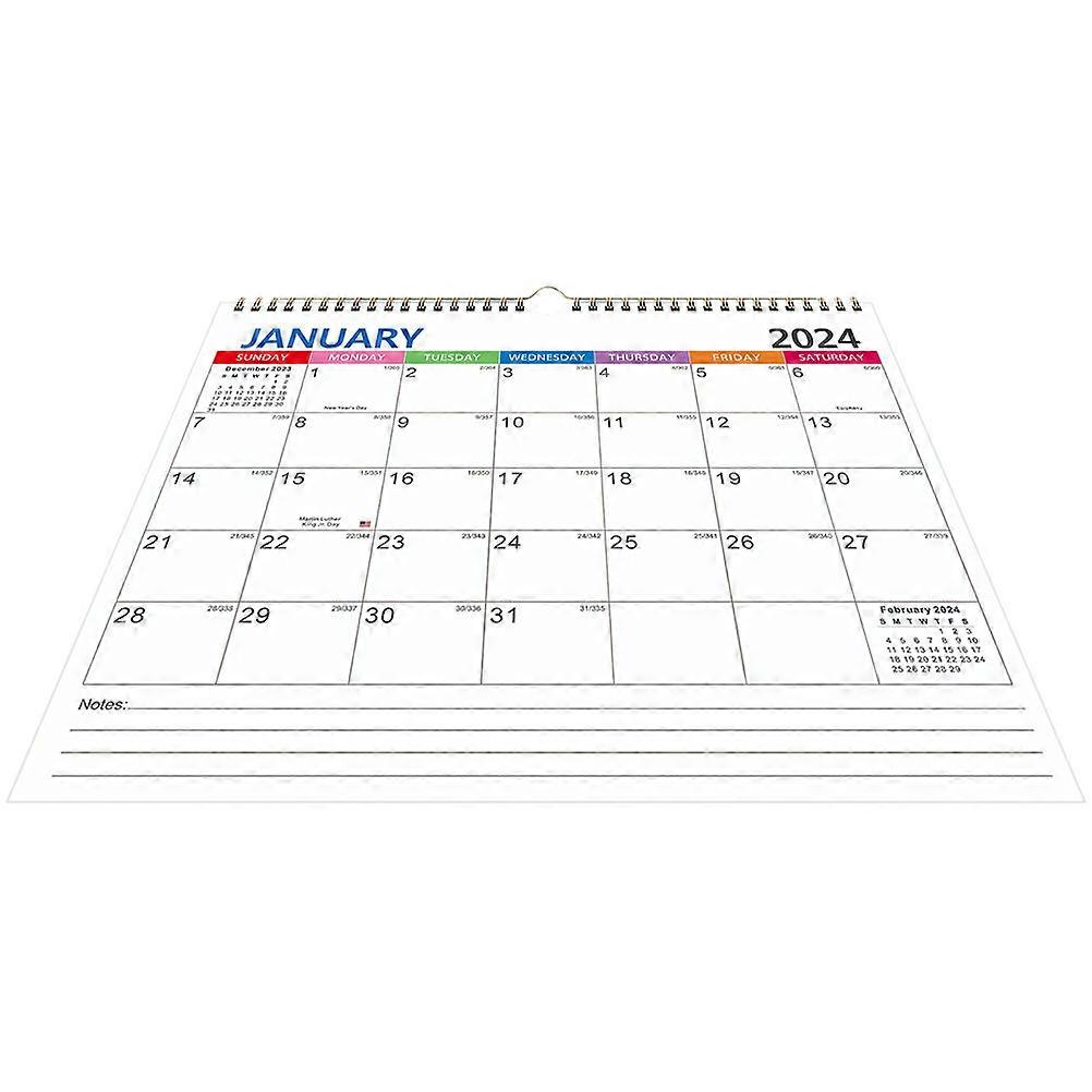 Wall Calendar English Calendar Monthly Calendar Wall Hanging Calendar ...