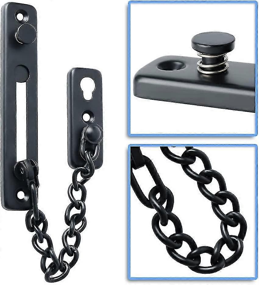 Security Door Chain Narrow Door Limiter Spring Anti-theft Door Lock ...