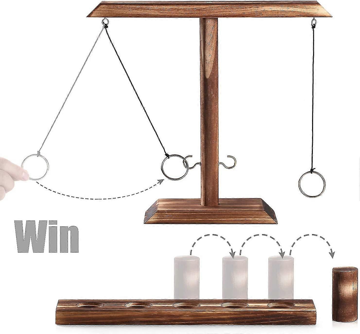 Tabletop Hooks Game, Ring Toss Game For Kids Adults, Handheld Board Games With Shot Ladder ...