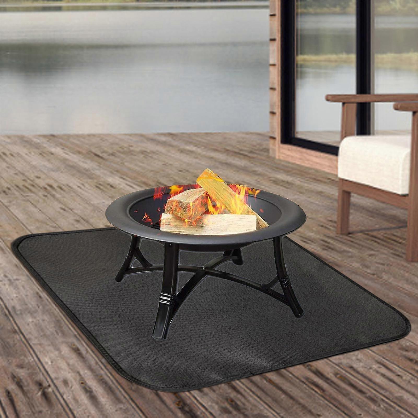 Fire Pit Mat Fireproof Mat Silicone stove fire mat | Fruugo UK