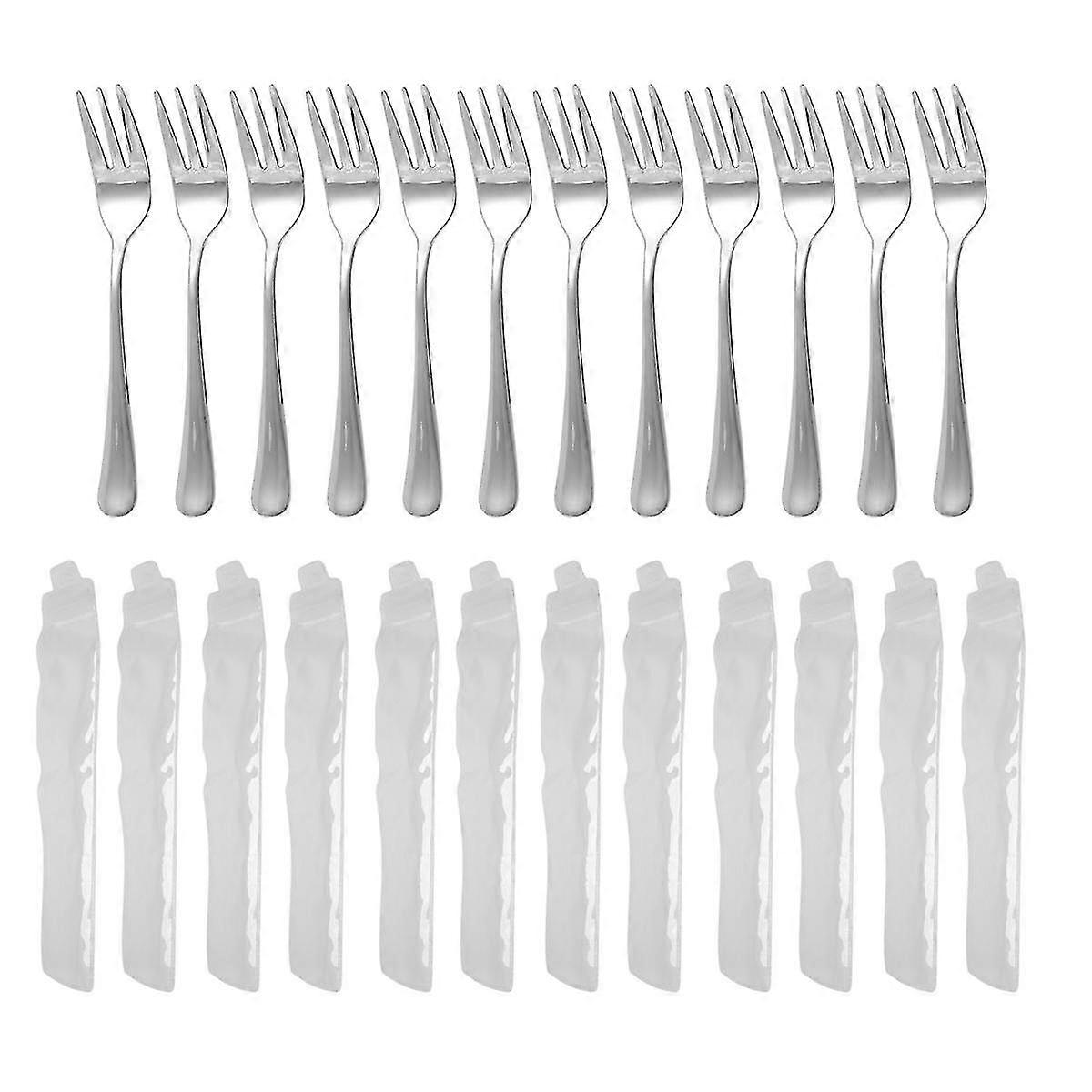 Dessert Forks Set Of 12, 5.5inches, Stainless Steel Cocktail Forks ...