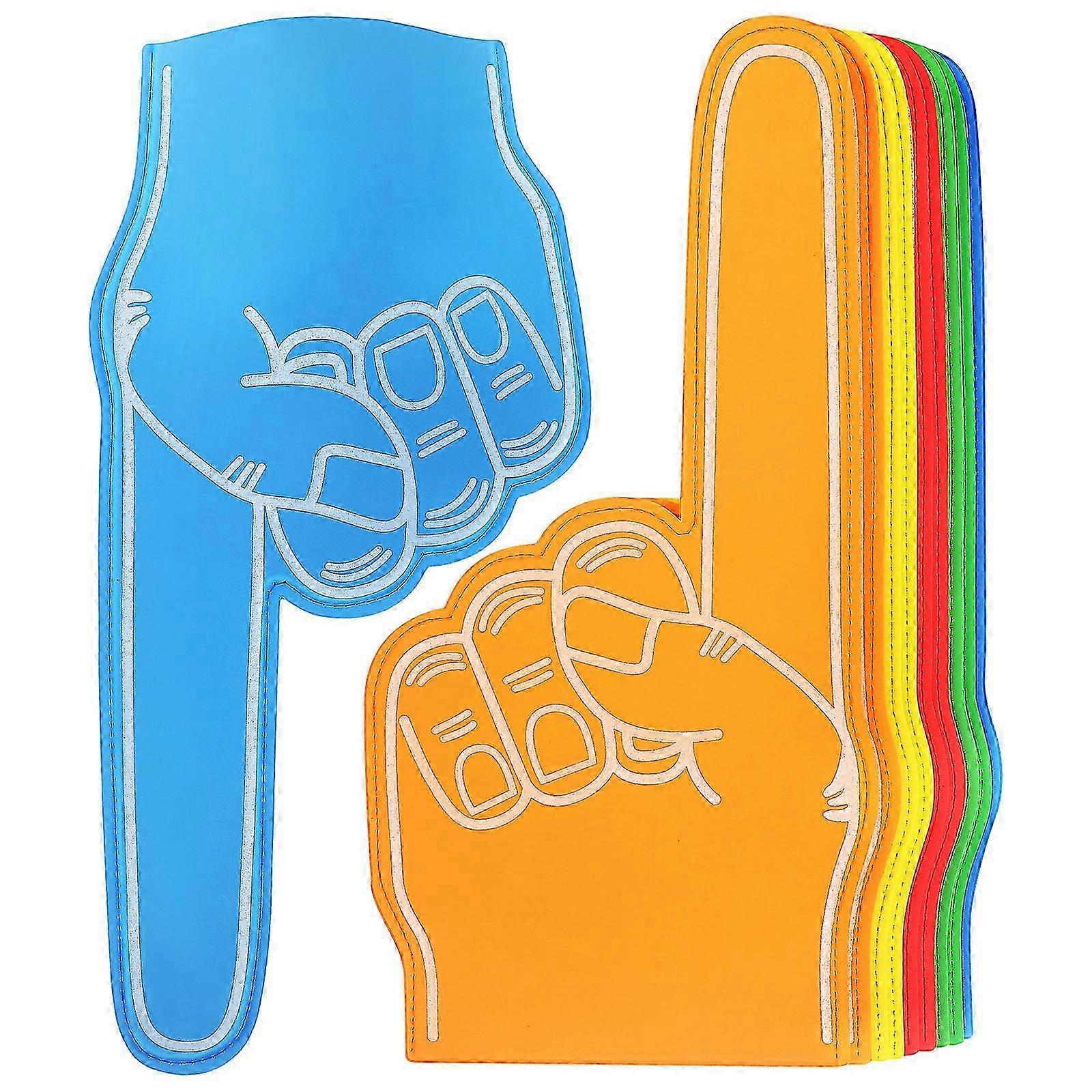 10pcs Foam Fingers Giant Foam Hands Sport Fans Foam Fingers Football ...