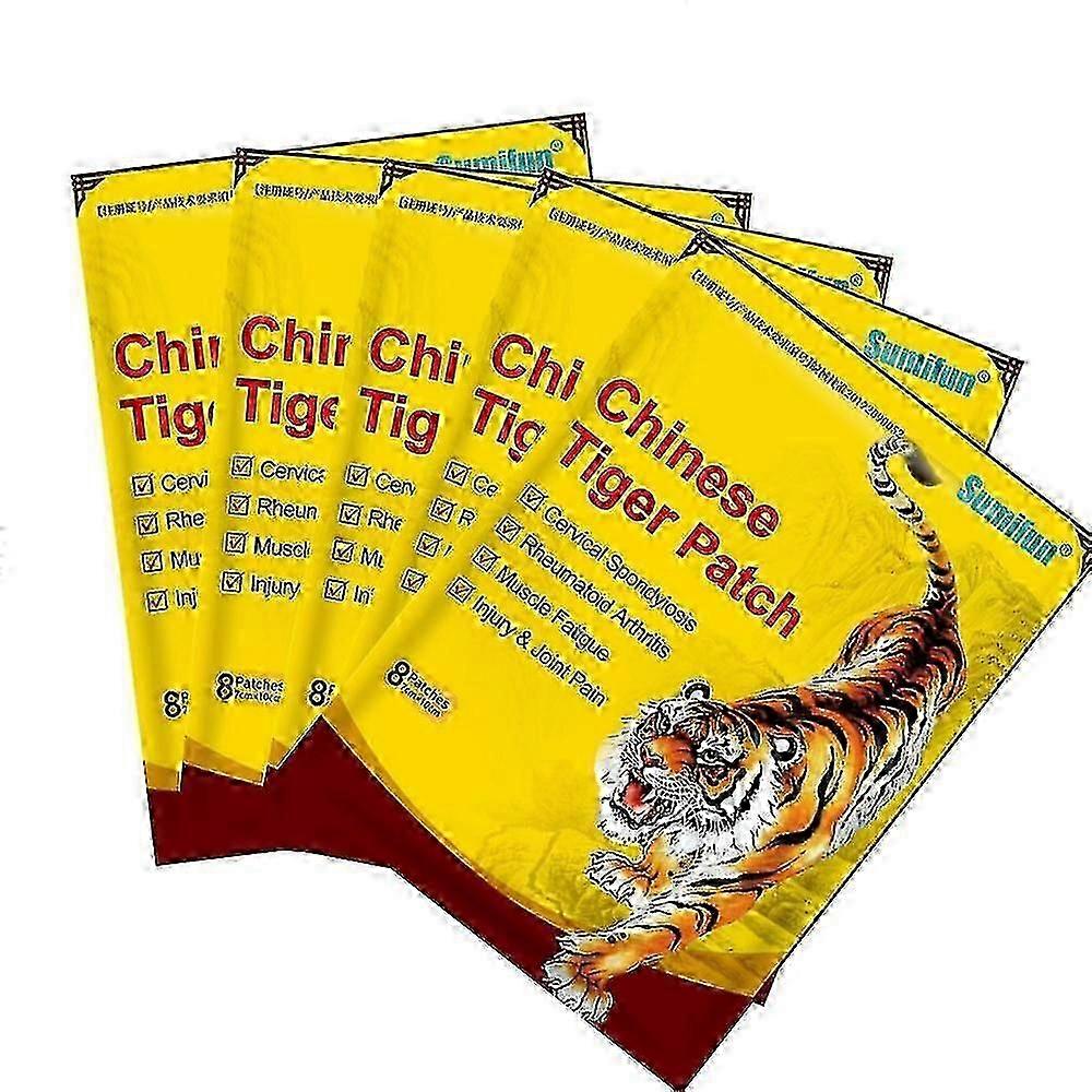40x Tiger Patch Chinese Medical Back Heat Pain-relief Plaster Pad Balm ...