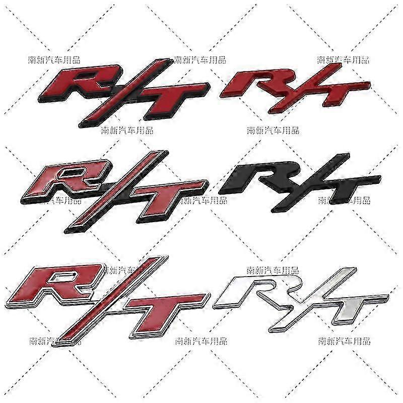 Metal R/t Rt Logo Emblem Badge Car Front Grille Stickers For Dodge ...