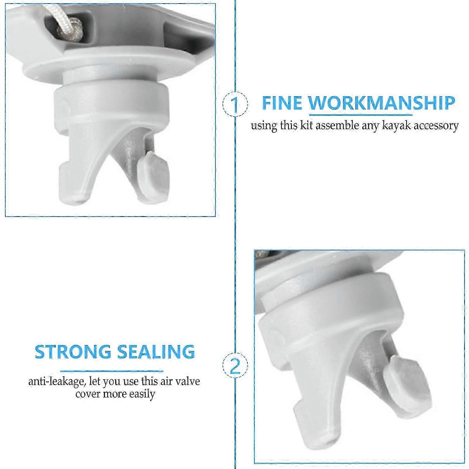 2Pcs 8 Holes Inflatable Boat Air Valve Cover Inflatable Air Valve Cap ...