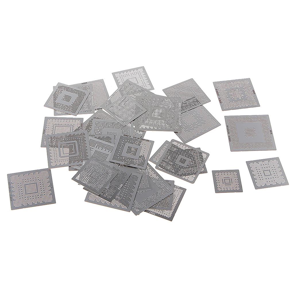 36pcs/set Direct Heat Graphics Card Stencils Steel Bga Reballing ...