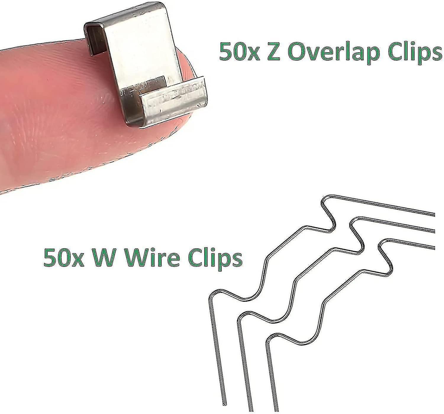 100 Pieces Greenhouse Glass Pane Fixing Clips Stainless Steel, 50x ...