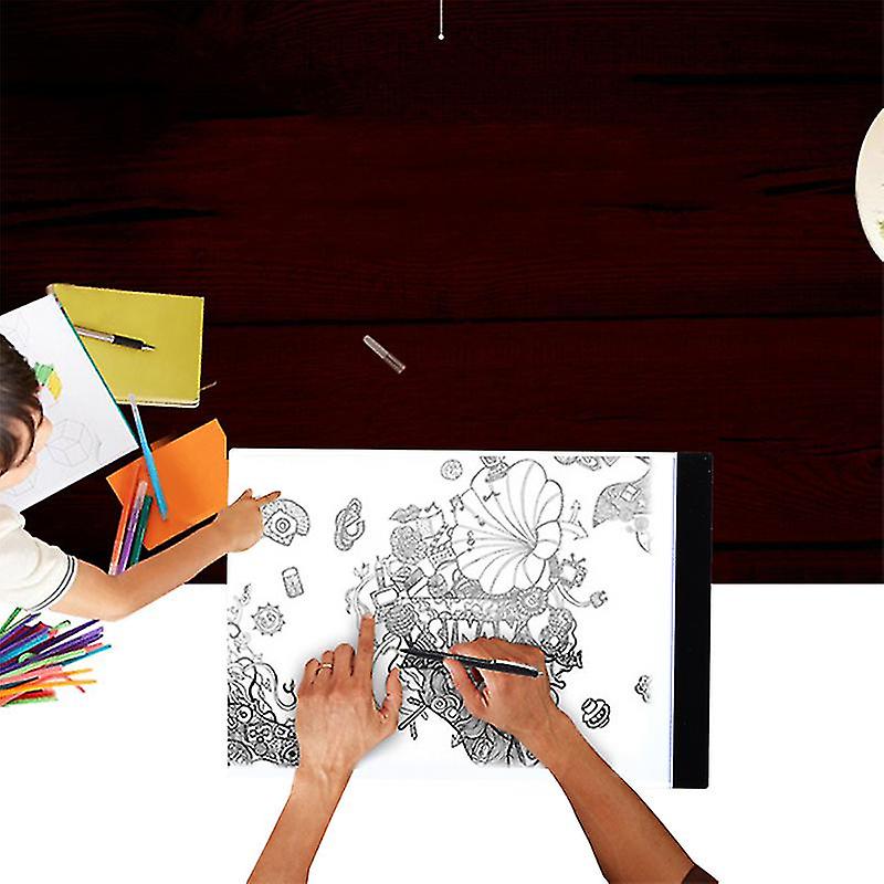 Ultra Thin A4 Led Portable Light Box Power Cable 3 Settings Dimmable ...