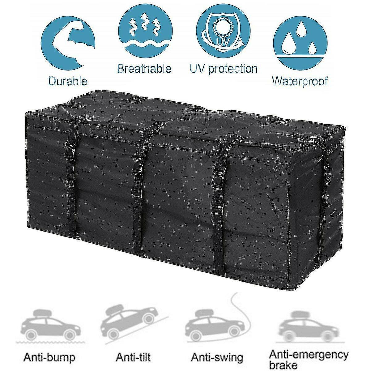 Universal Waterproof Car Travel Roof Top Bag Cargo Storage Luggage ...