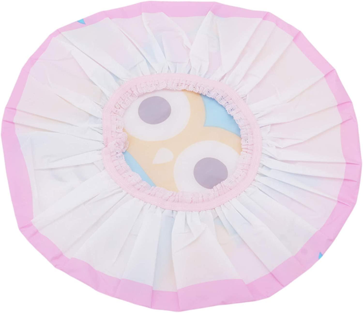 Reusable Children's Funny Cartoon Animal Shower Cap Pvc Printed Elastic ...