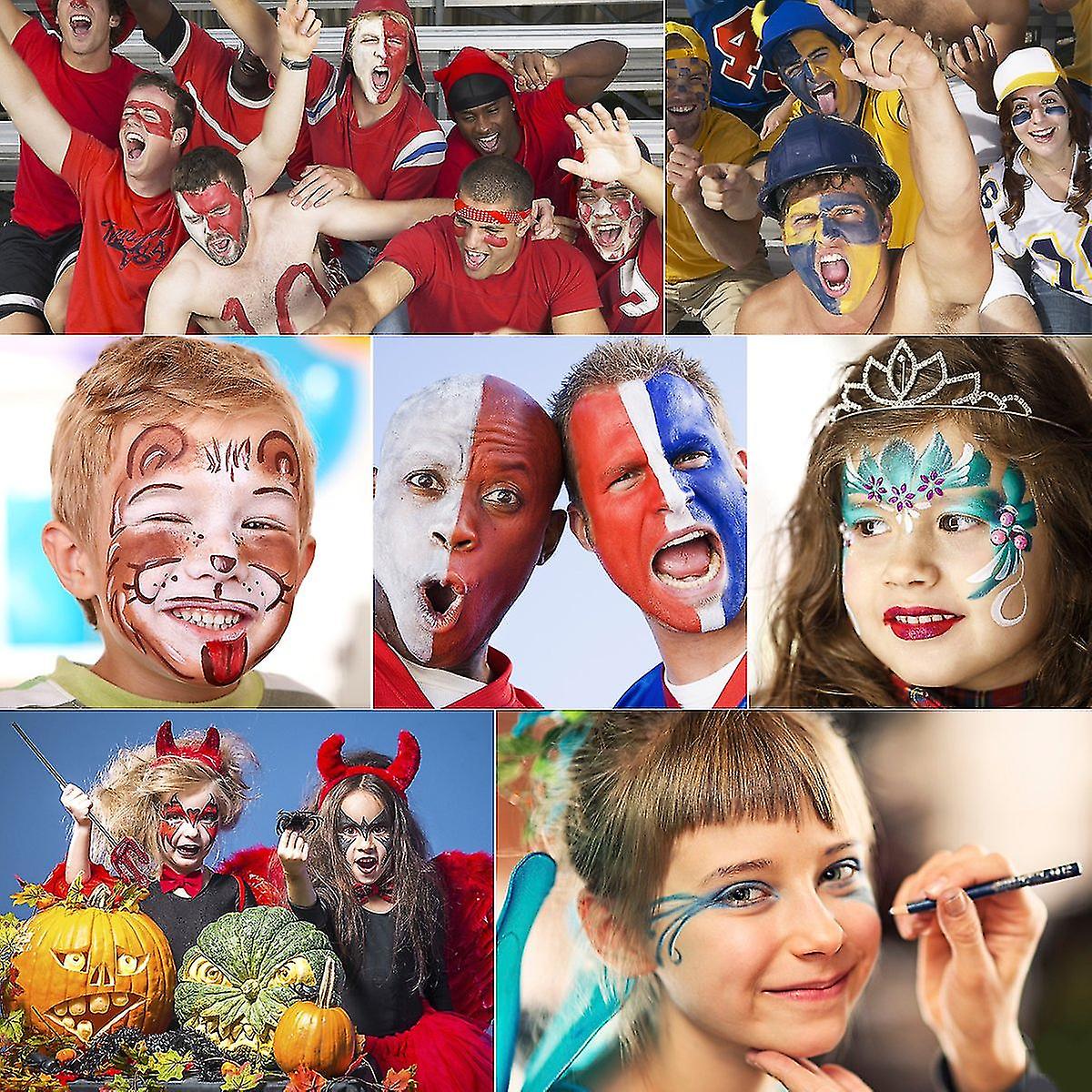 Face Paint Kit, Professional Quality Face & Body Paint, 15 Colors & 1 ...