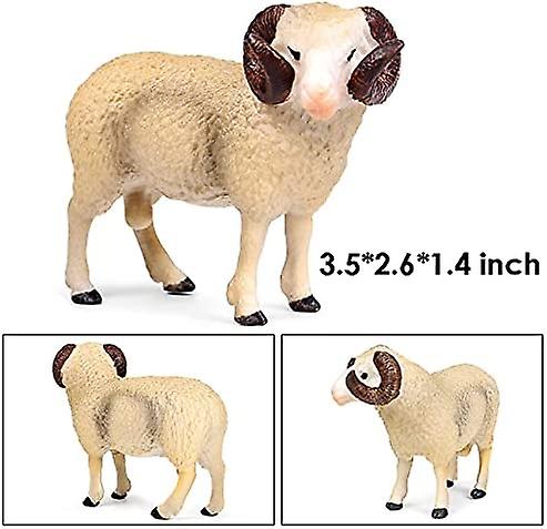 Simulated Sheep Figurines Realistic Plastic Farm Animals For Science Educational Prop(ram ...