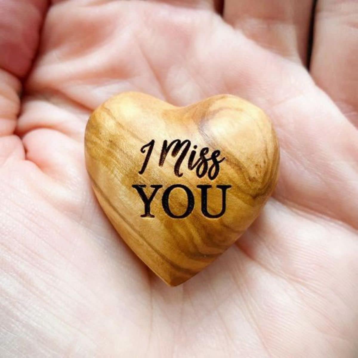 Little Pocket Hug Wooden Heart Token,a Little Hug Wooden Heart Someone ...