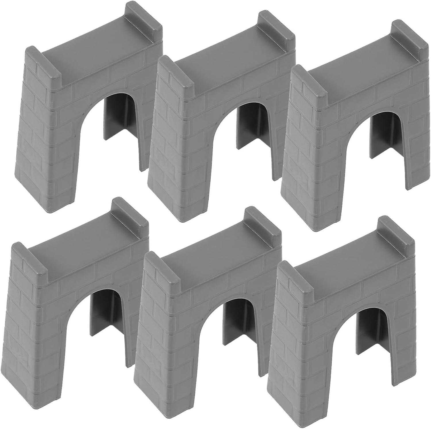 12 Pcs Props Train Railway Toy Layout Major Scene Riser Model Bridge ...