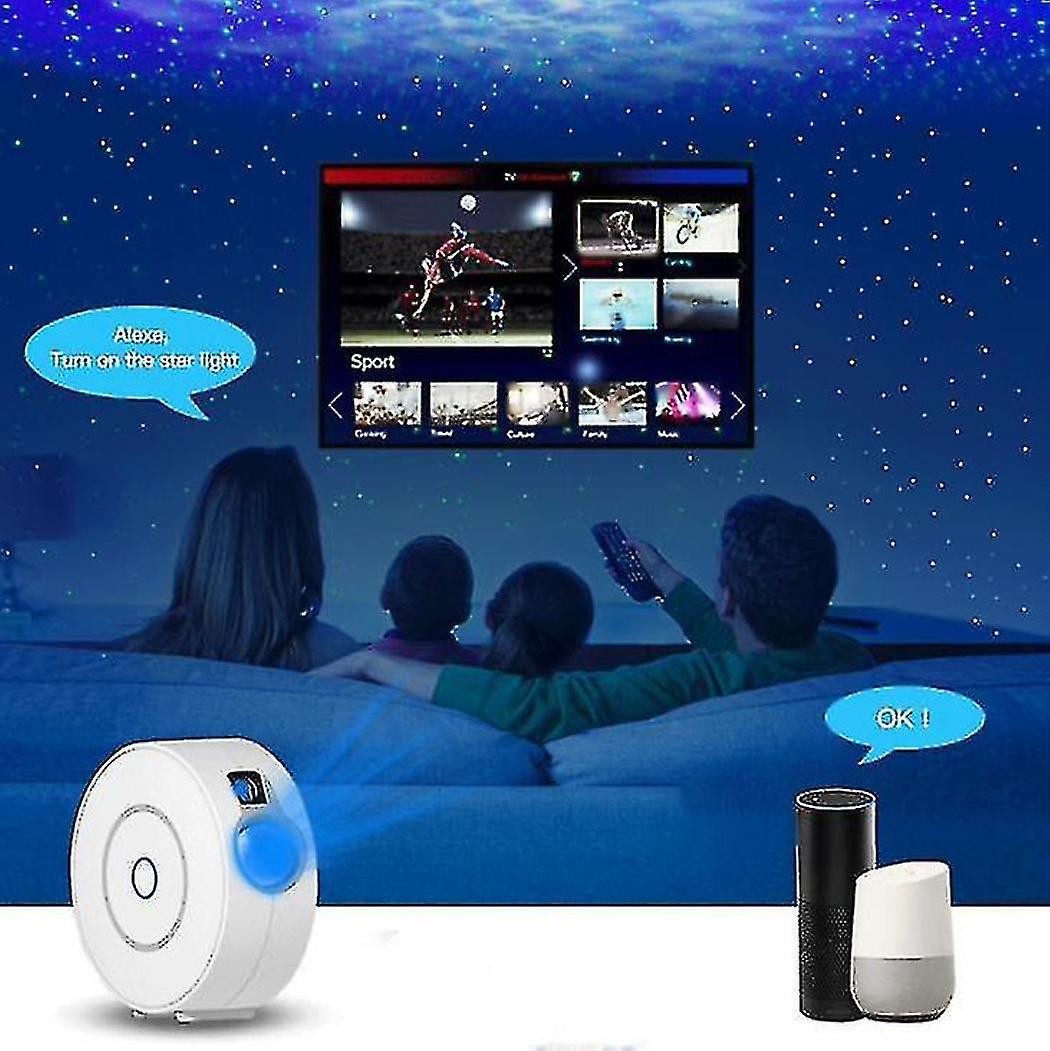 Led Smart Star Projector 3d Galaxy Cloud Star Light Projector Bedroom ...
