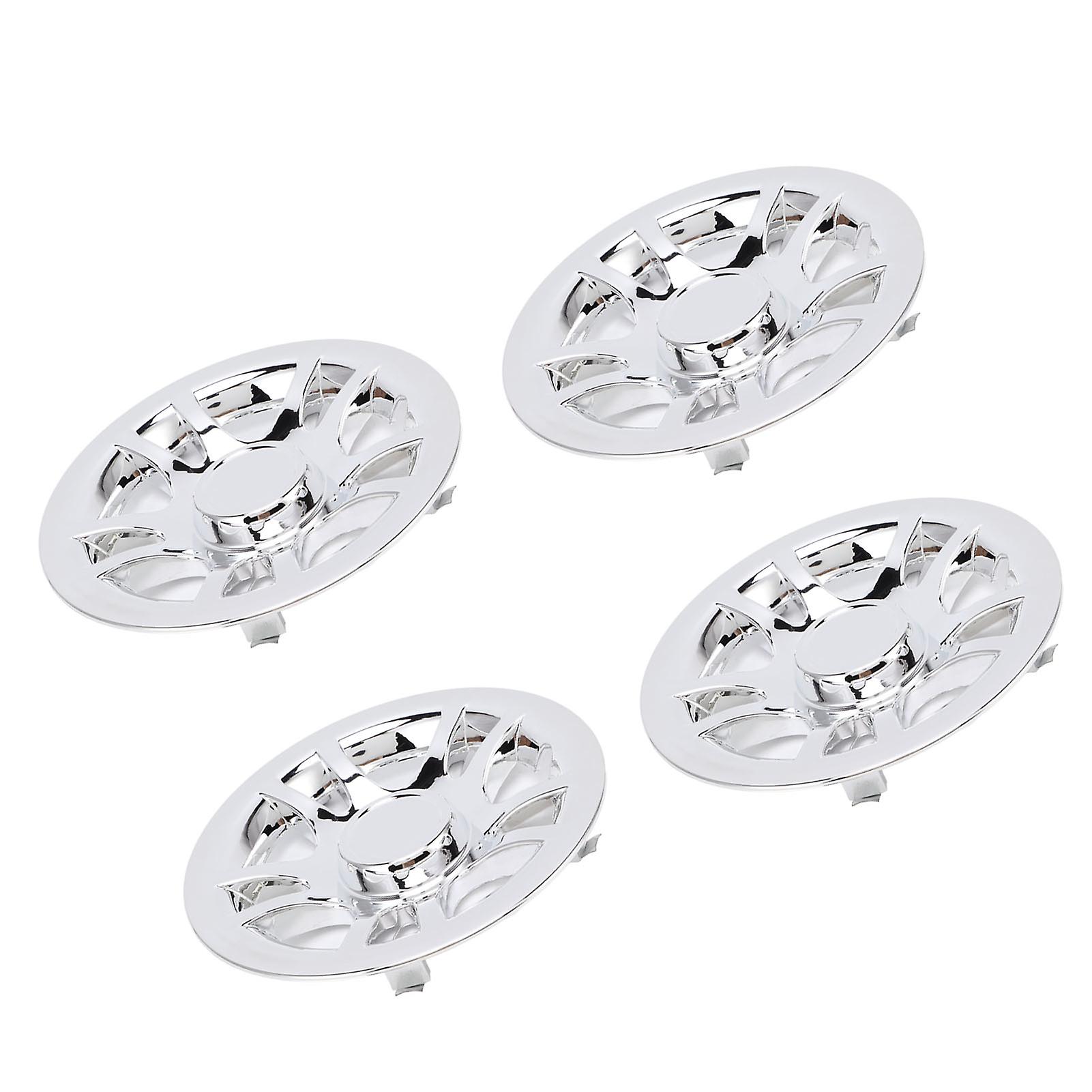 4 Pcs 8 Inch Golf Cart Hub Caps Chrome Plated Wheel Covers Rim ...