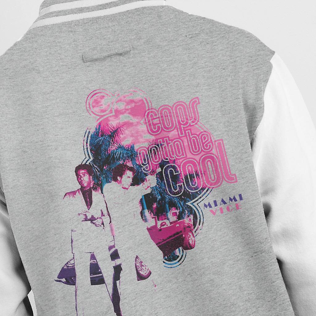 Miami Vice Cops Gotta Be Cool Men's Varsity Jacket | Fruugo UK