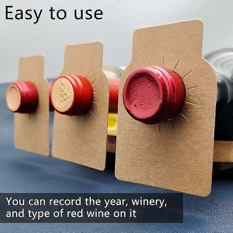 200PCS Wine Bottle Labels Wine Cellar Labels Reusable Wine Labels Cork ...