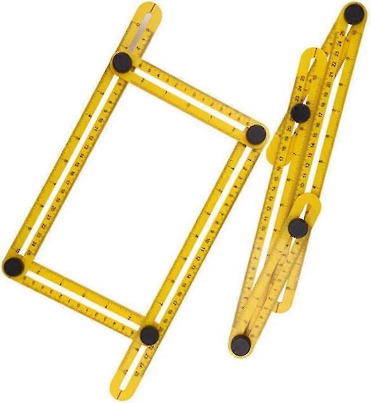 4-color plastic angle model tool, protractor, metric multi-angle ...