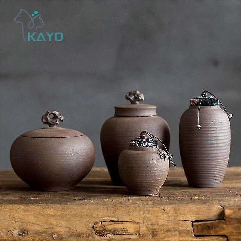 Cremation Urn Sealed Funeral Ashes Urns Ceramics Matte Surface ...