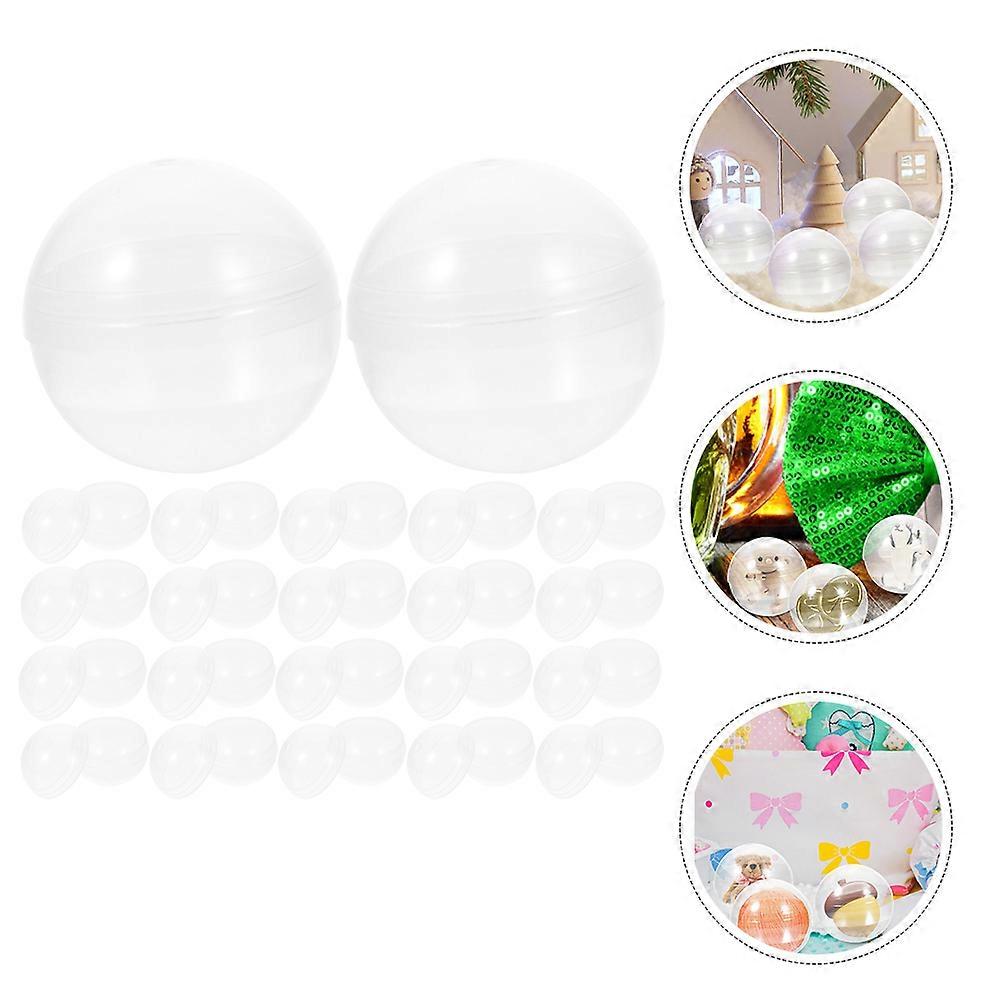 50pcs Fillable Capsules Balls Multi-purpose Twisted Balls Clear ...