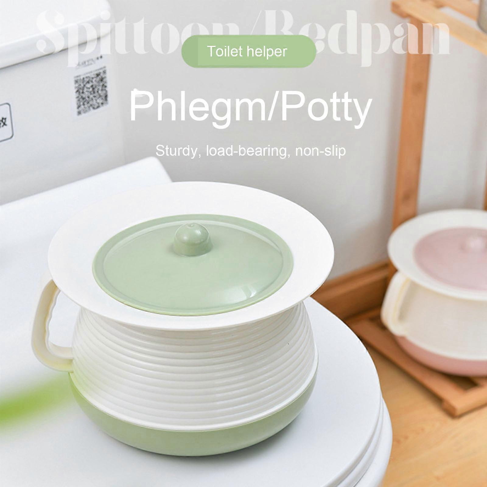 Plastic Child Potty with Handle and Lid Portable Handheld Spittoon ...