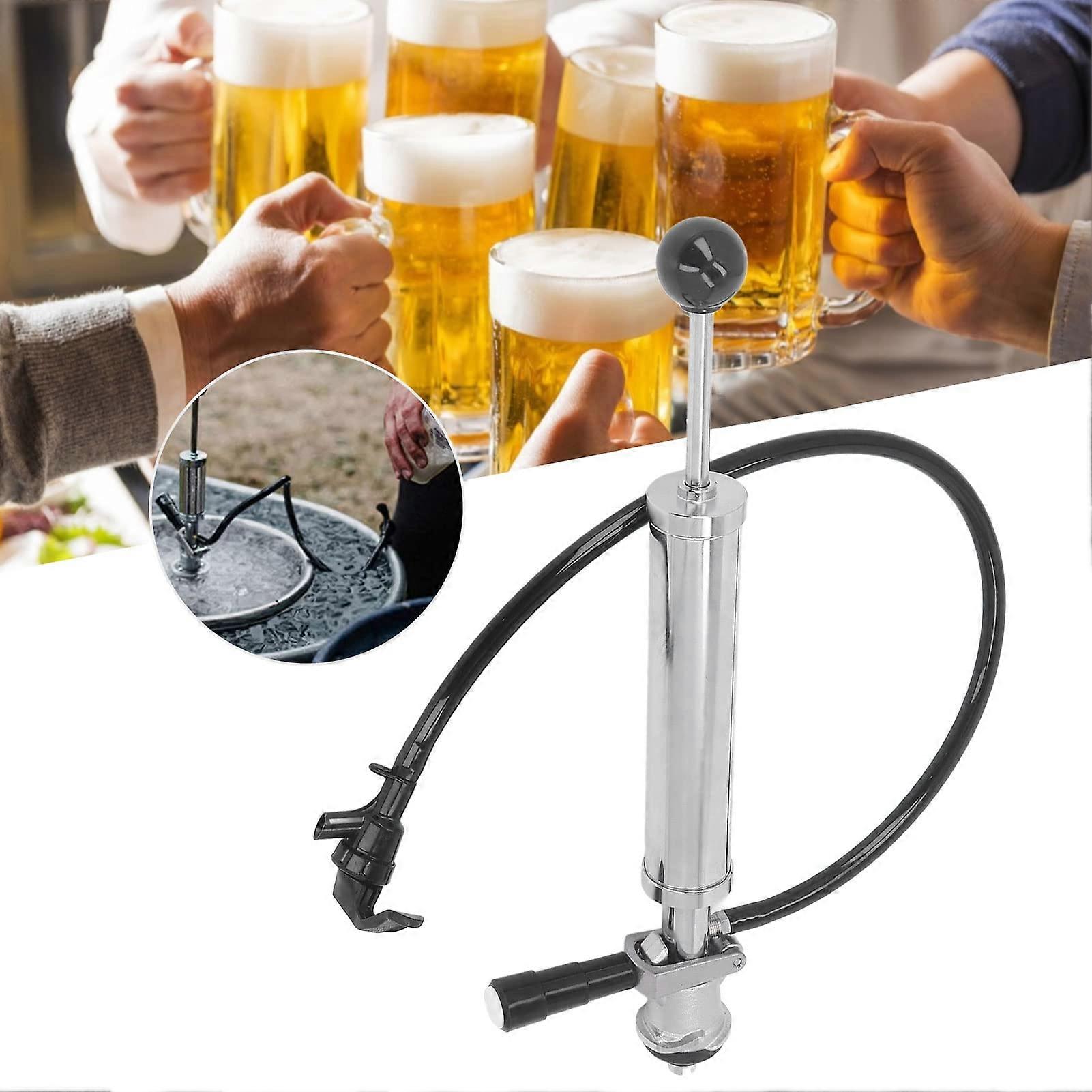 Stainless Steel Beer Keg Pump with Faucet for American S System Kegs ...