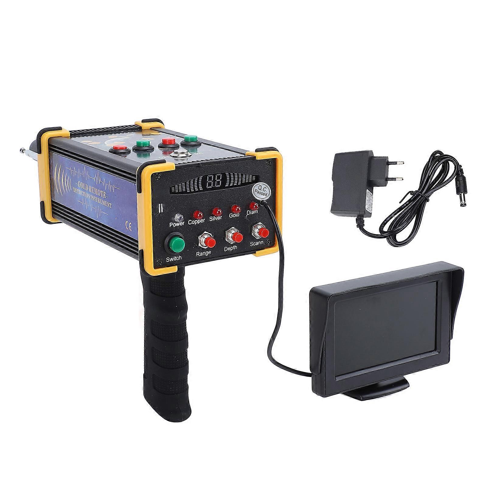 Underground Metal Detector Yellow Frame Accurate Sensitive 49.2ft Depth ...