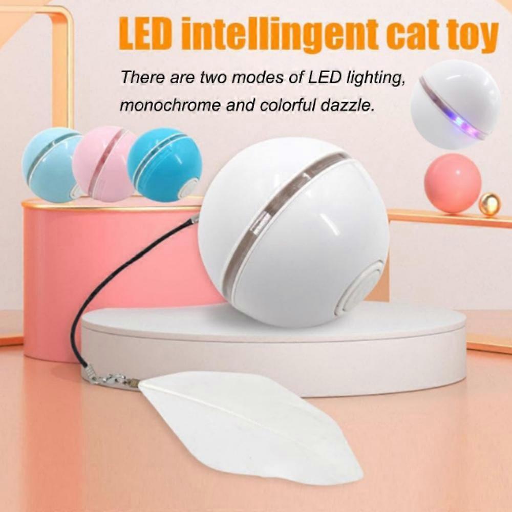 Automatic LED Intelligent Cat Ball, Interactive Cat Toys Ball with LED ...