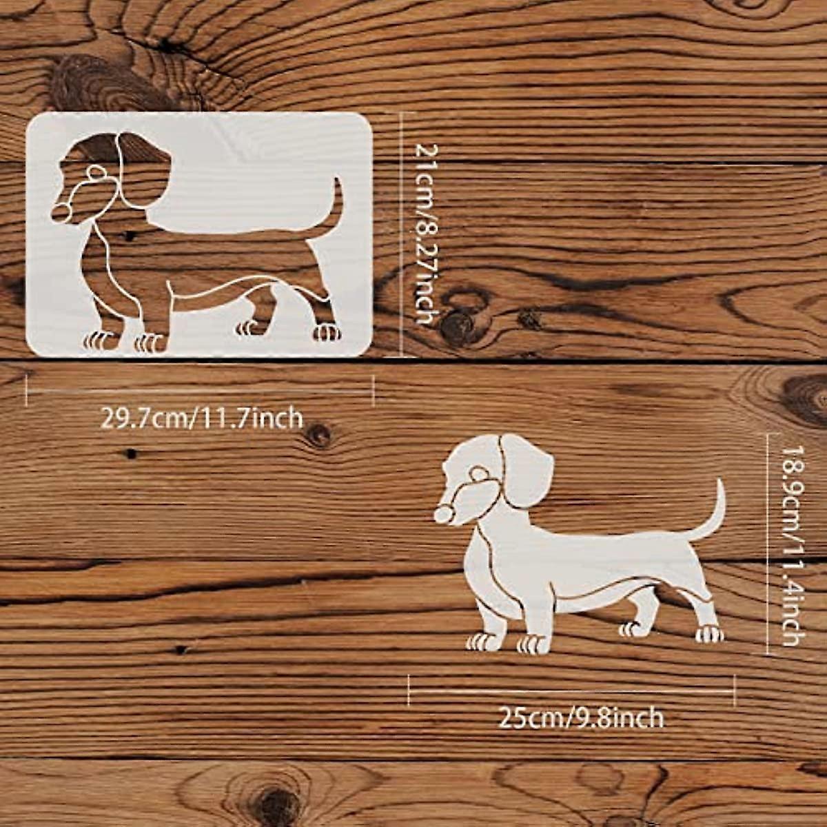 Dachshund Stencil Large Reusable Pet Dog Drawing Stencil Animal Lover ...