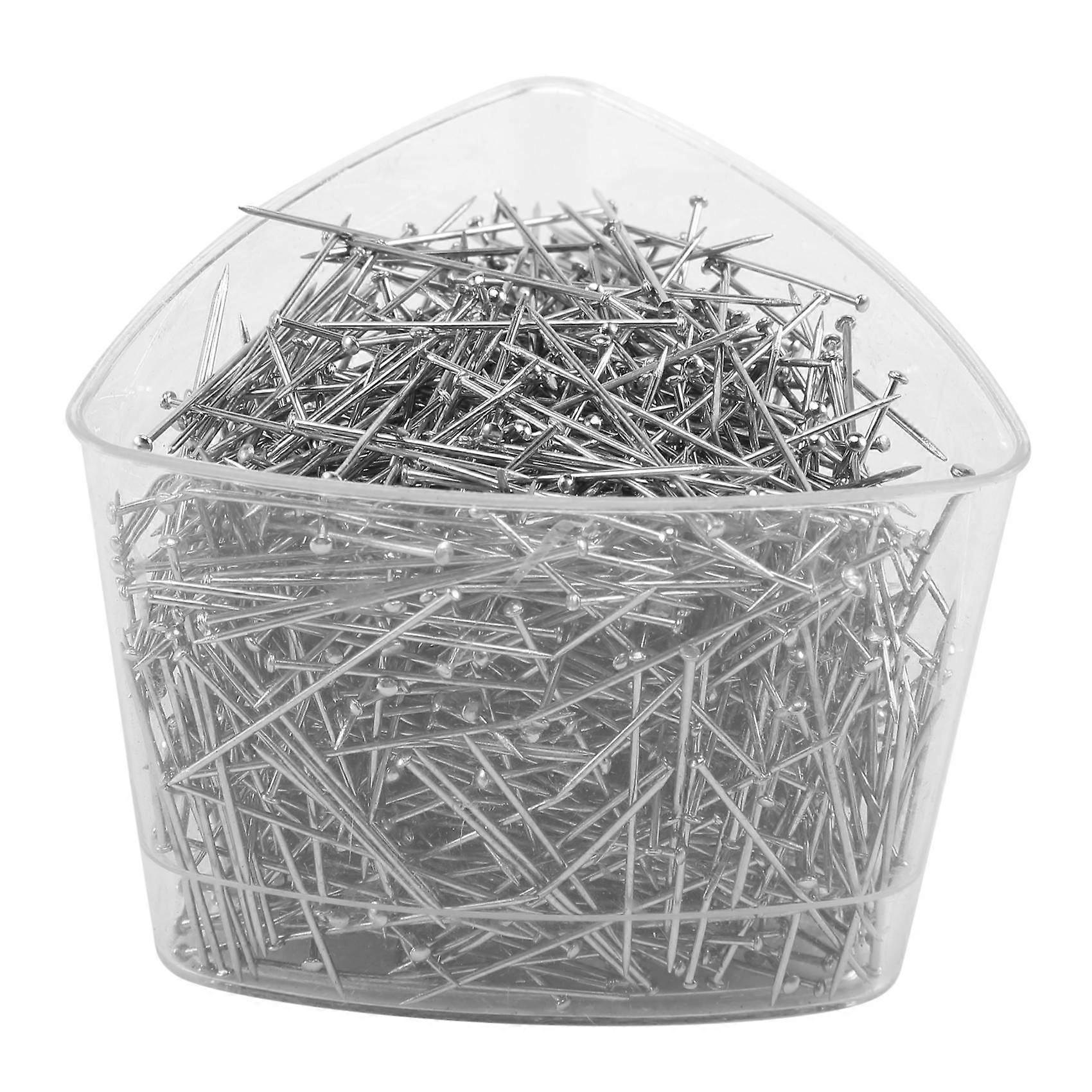 1000Pcs/Box Stainless Steel Pins Pin Shirt Silk Satin Pin Quilt ...